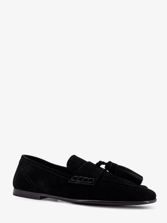 Dolce & Gabbana Mens Ariosto Suede Loafers Black Pelle