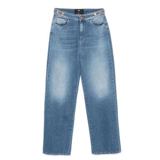 3x1 Indigo Blaue Denim Straight Leg Jeans - - Jeans - Damen - Blau - W28