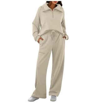 Generic Constituient Ensembles de Voyage pour Femmes, 2 pièces Pantalons Jambes Larges, Pantalon survêtement Mignon Y2K Ample