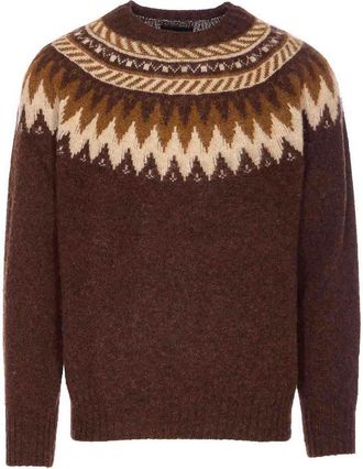 Howlin Rundhalspullover - Braun