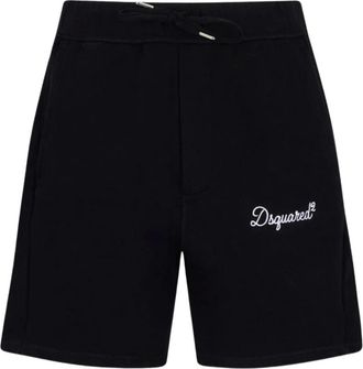 Dsquared2 Homme, Sport, Noir, Taille: XL Shorts Avec Logo