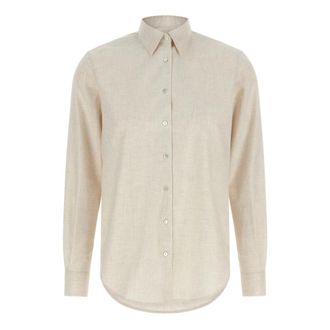 Xacus Marta Flanella Hemd - - Blouses & Shirts - Damen - Beige - XS