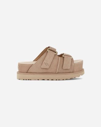 UGG Goldenstar Hi Slide f&uuml;r Damen | UGG EU in Beige, Gr&ouml;&szlig;e Wildleder