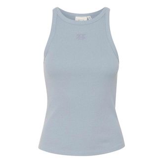 Gestuz Logo Tank 2.0 - Grau Blau - - Tops - Damen - Blau - M