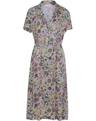 Brigitte von Sch&ouml;nfels Midikleid Halbarm-Kleid mit Druck