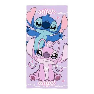 Disney Lilo und Stitch Offiziell Lizenziertes Handtuch aus 100% Baumwolle | Superweiches Gef&uuml;hl | Design Chill mit Angel und Stitch | Perfekt f&uuml;r Zuhause, Ba