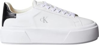 Calvin Klein Jeans Femme, Chaussures, Blanc, Taille: 37 EU sneaker Pelle