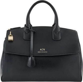 A|X Armani Exchange Femme, Sacs, Noir, Taille: ONE Size Shopping Bag