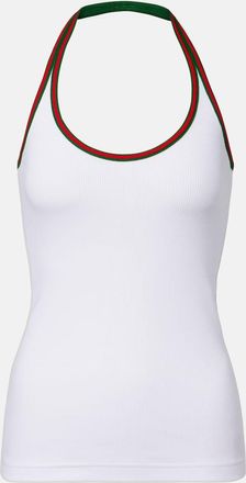 Gucci Top Web Stripe aus Jersey