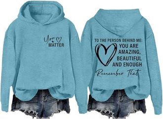 Generic Sweats d&eacute;contract&eacute;s avec imprim&eacute;s mignons - Sweats &agrave; capuche pour femmes, pulls, tenues de couple, grande taille, l&eacute;ger, avec mot, fermeture &agrave; cordon,