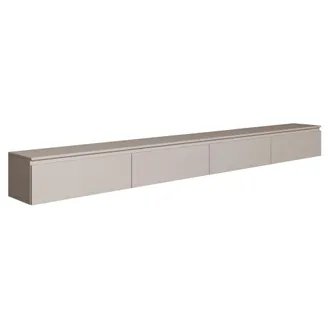 Selsey Selsey Bemmi - Mobile Tv Sospeso Con Quattro Ante A Ribalta 300 Cm, Grigio Cashmere