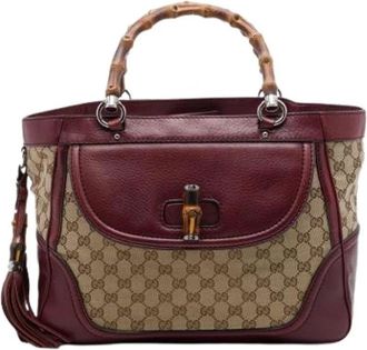Gucci Pre-owned Bamboo Tote Bag - - Pre-owned - Damen - Mehrfarbig - ONE SIZE