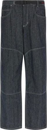 Gramicci Homme, Jeans, Bleu, Taille: XL Japanese Chambray Double Knee Jeans