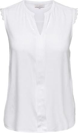 Only Carmakoma Femme Carmumi SL Top Chemise Not Applicable, White, 42