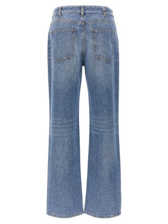 Chlo&eacute; High-Waist Wide-Leg Jeans - Blue