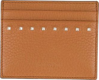 Valentino Garavani Homme, Accessoires, Brun, Taille: ONE Size Porte-cartes avec Rockstuds
