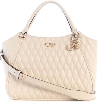 Guess sac shopper sac &agrave; &eacute;paule bandouli&egrave;re Valla Tote Bag Bone &eacute;cru
