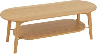 Paris Prix Table Basse Ovale en Bambou Johnnie 120cm Naturel