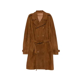 Salvatore Santoro Belted Double-Breasted Coat - - Coats - Herren - Braun - M
