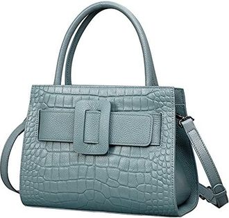 Generic Sac &agrave; main tendance en cuir v&eacute;ritable pour femme, sac &agrave; bandouli&egrave;re crocodile, sac &agrave; main avec poign&eacute;e sur le dessus, sacs &agrave; bandouli&egrave;re pour femme, b