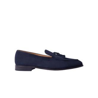 Scarosso Duccio Abyss Light Suede Loafers - - Shoes - Herren - Blau - 40 1/2 EU