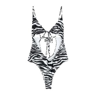 The Attico Femme, Maillots de bain, Multicolore, Taille: 42 FR Lace-up Cut-out One-piece