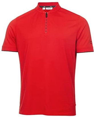 Calvin Klein Hommes Del Monte Planet Polo Golf Respirant - Cardinal Rouge - XL