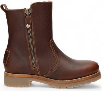 Panama Jack Bottines Fabi Igloo B2 en Cuir Imperm&eacute;able Marron Pour Femme