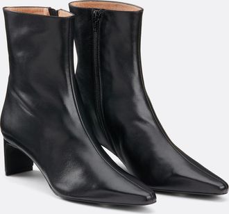La Redoute Collections Boots En Cuir &Agrave; Talon Fin