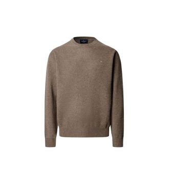 Hackett Pull droit &agrave; col rond en laine