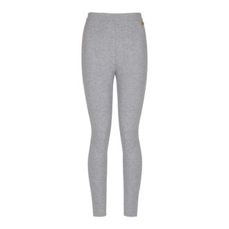 Balmain Leggings aus Baumwolljersey - - Trousers - Damen - Grau - XS