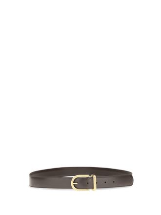 Loro Piana Womens Belt Inlay Calf Leather Sun Gold Black-Sun Black/sun