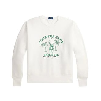 Ralph Lauren Graphic Crewneck - - Sweatshirts & Hoodies - Herren - Wei&szlig; - S