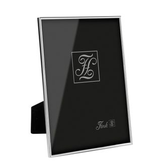 Fink Bilderrahmen f&uuml;r Foto 9x13 cm silber - Hochformat Querformat - Stellen H&auml;ngen - versilbert mit Anlaufschutz - Geschenk Ostern - f&uuml;r Kinderfotos Babybi