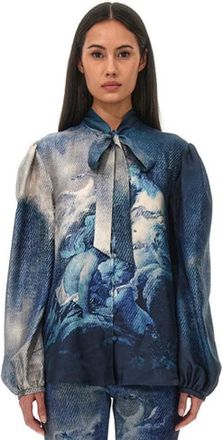 Roberto Cavalli Seidenbluse - - Blouses & Shirts - Damen - Mehrfarbig - M