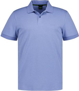 HUGO BOSS Herren Polo-Shirt blau Baumwolle