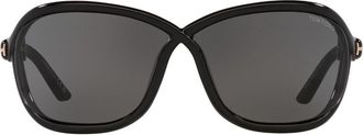 Tom Ford Eyewear Fernanda Sonnenbrille mit Oversized-Gestell - Schwarz