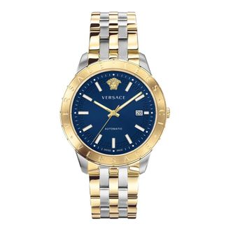 Versace Herrenuhr Universum Datum Edelstahl - - Accessories - Herren - Grau - ONE SIZE