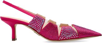 Rodo Femme, Chaussures, Rose, Taille: 36 EU Satin Sling Back Crystal Pump