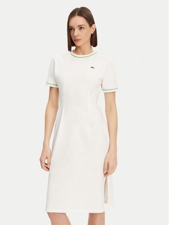 Lacoste Kleid f&uuml;r den Alltag EF9988 Wei&szlig; Slim Fit