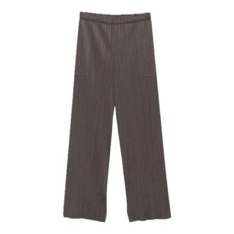 Issey Miyake Damen, Hosen, Grau, MGr&ouml;&szlig;e
