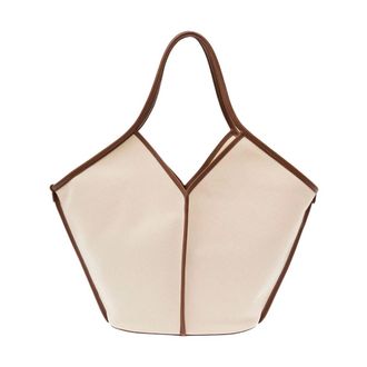 Hereu Femme, Sacs, Beige, Taille: ONE Size Sac &agrave; main Calella &eacute;l&eacute;gant
