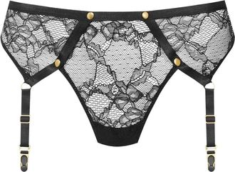 Maison Close string Jeux Magnétiques en dentelle - Noir