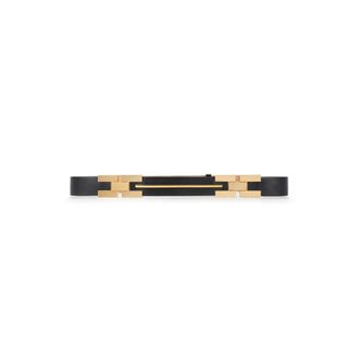 Elisabetta Franchi Kunstleder-G&uuml;rtel mit Metallsteg - - Accessories - Damen - Schwarzk - M