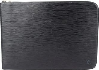 Louis Vuitton Crossbody Bags - Louis Vuitton Noir Epi Leather Laptop Clutch - Gr. unisize - in Schwarz - für Damen