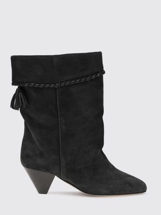 Isabel Marant Bottes Dalby en cuir su&eacute;d&eacute; avec talon conique