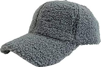Generic Casquette de baseball dhiver en laine dagneau pour hommes et femmes, chapeaux de sport chauds pour lhiver, les voyages, les voyages et le houblon, gri