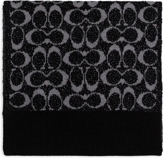 Coach Schal mit Logo-Muster - Schwarz