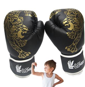 Generic Generische Muay-Thai-Trainingshandschuhe - Professionelle Sparring- und Taschenhandschuhe, Kickboxen, langlebiges Kunstleder mit mehrschichtiger Schau