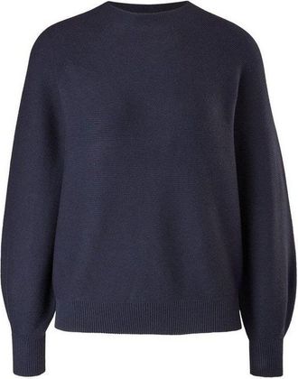 s.Oliver Rundhalspullover Basic (1-tlg) Strickpullover aus Viskosemix